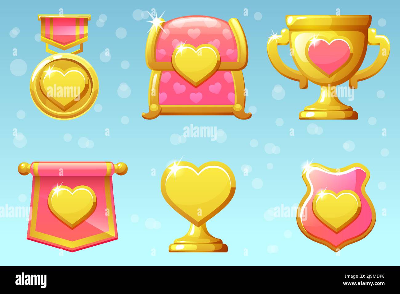 Set heart life icon for game ui Stock Vector Image & Art - Alamy