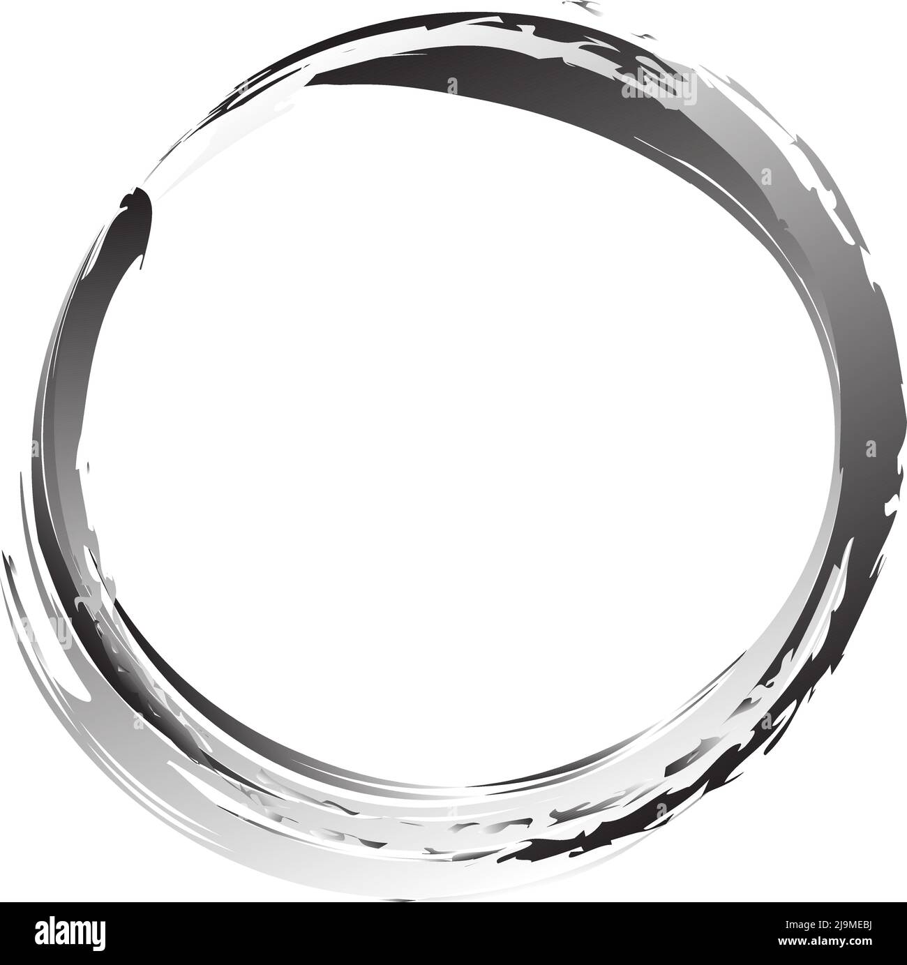Grungy, textured circle element. Circular splatter shape. Stock vector ...