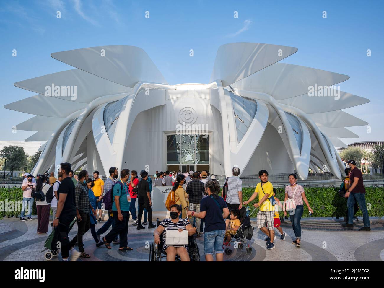 Morning View of the UAE pavilion at the Expo 2020,Dubai, UAE Stock ...