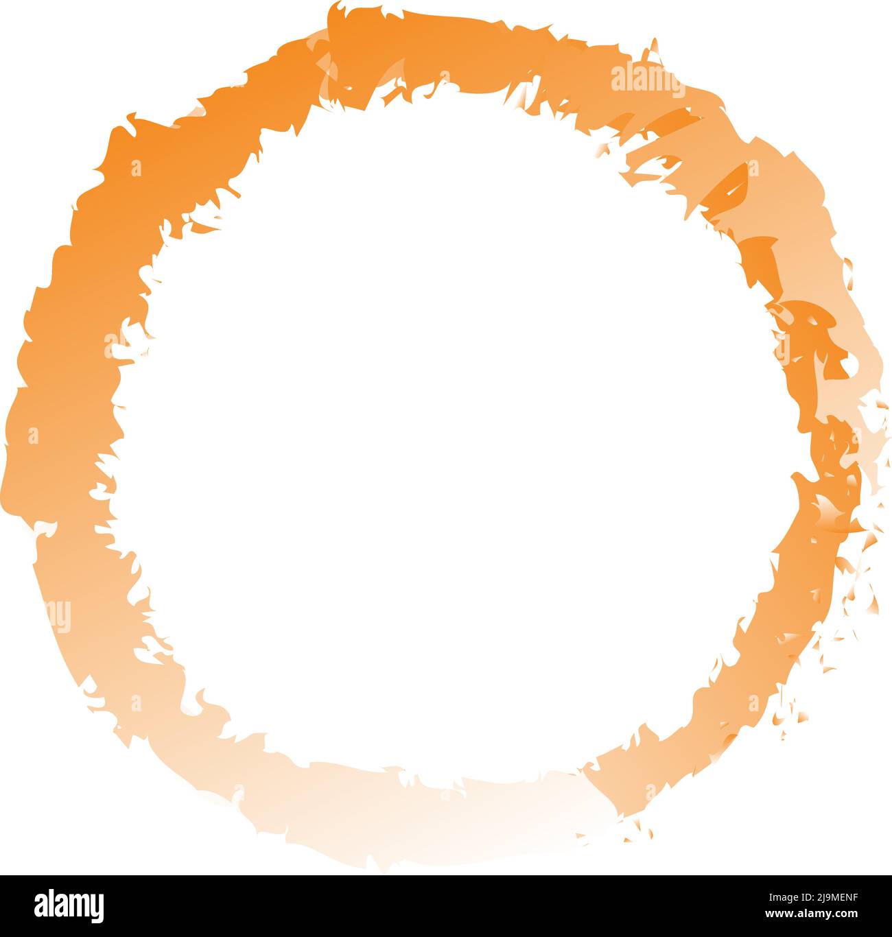 Grungy, textured circle element. Circular splatter shape. Stock vector ...