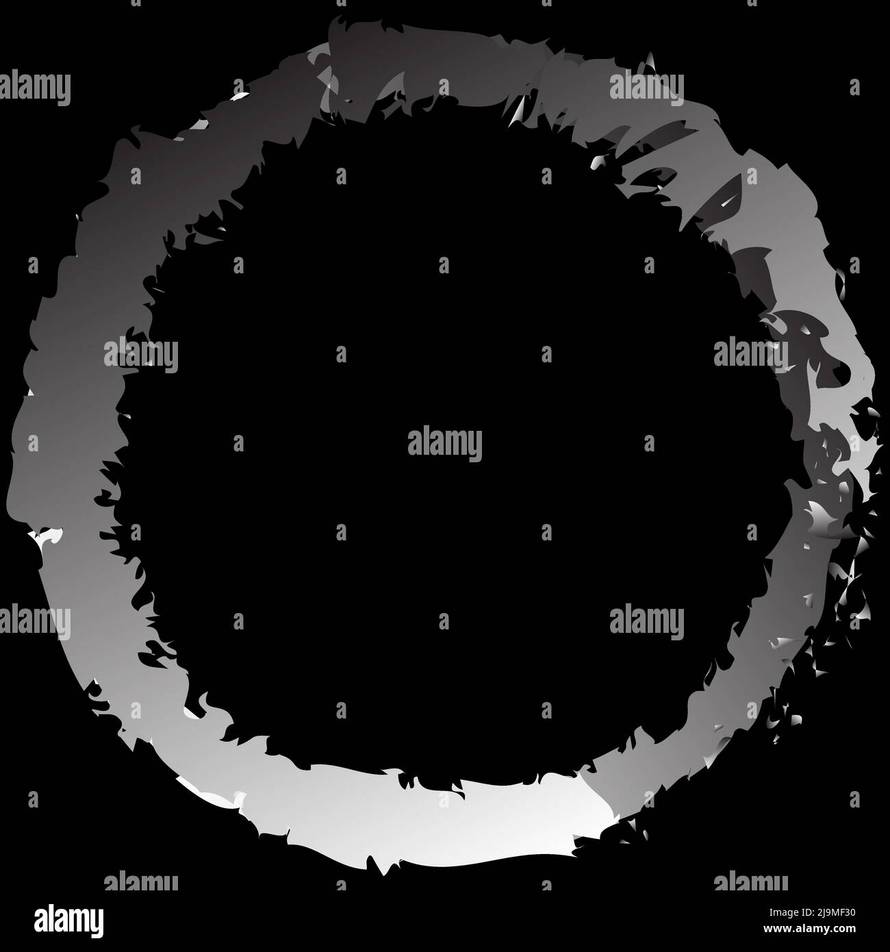 Grungy, textured circle element. Circular splatter shape. Stock vector ...