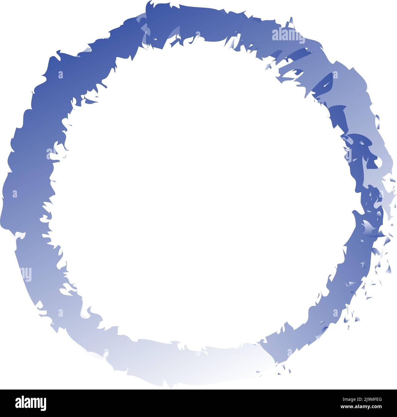 Grungy, textured circle element. Circular splatter shape. Stock vector ...
