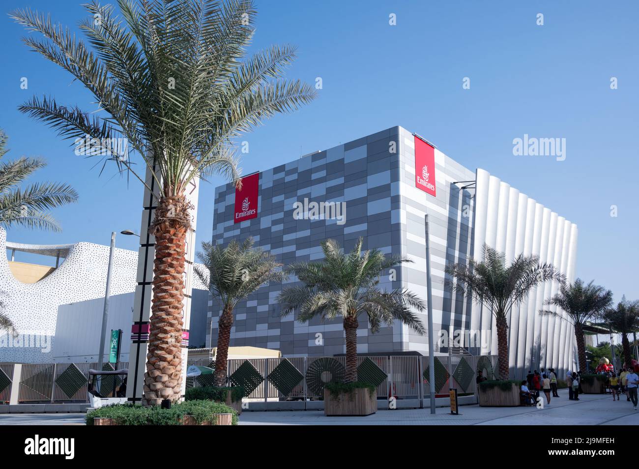 View of the Emirates pavilion at the Expo 2020,Dubai, UAE Stock Photo ...