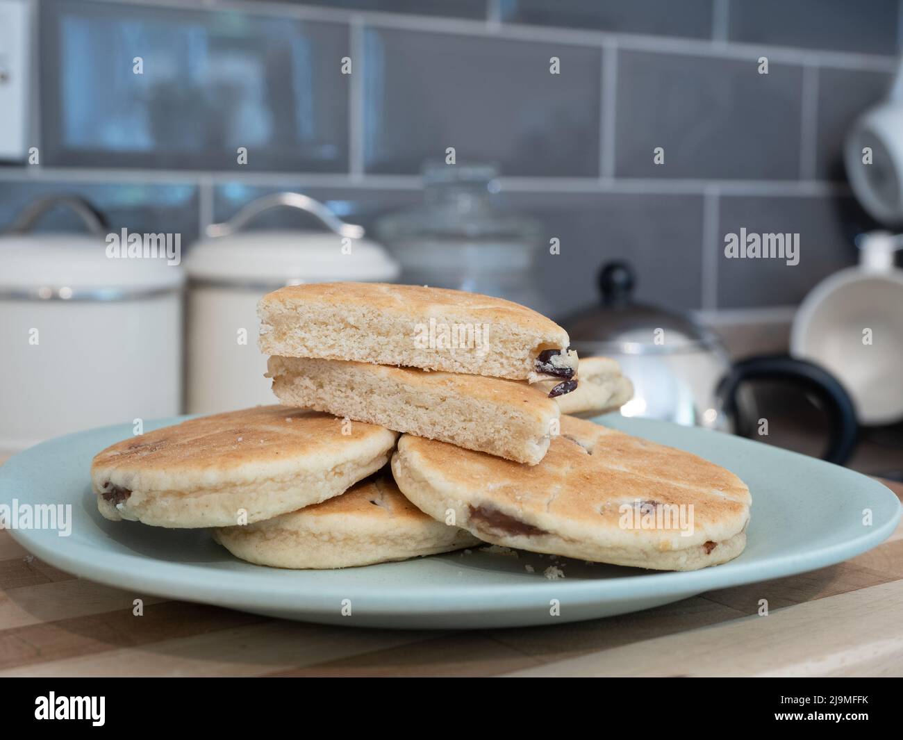 stack of Welsh Cakes ready to eat ready to be served Stock Photo - Alamy