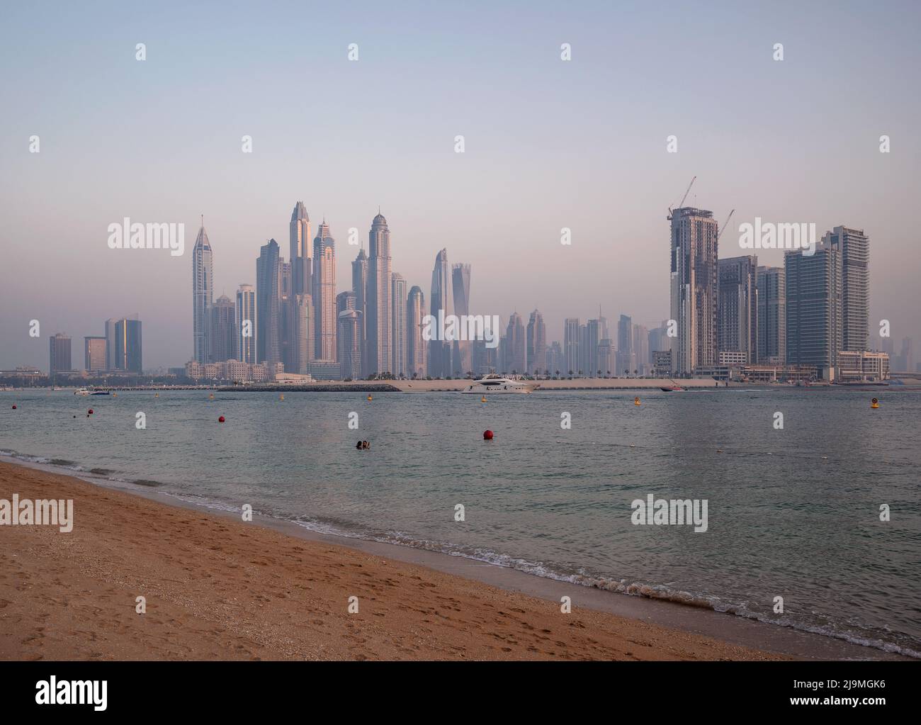 View of the Dubai Marina the new high tech town in middle East, United ...