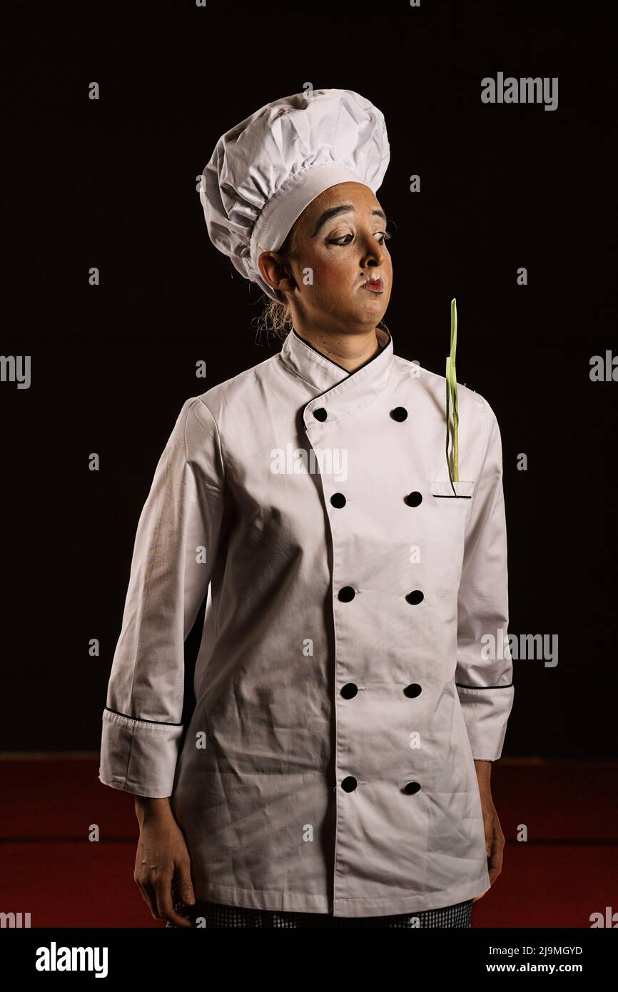Funny woman chef hi-res stock photography and images - Alamy