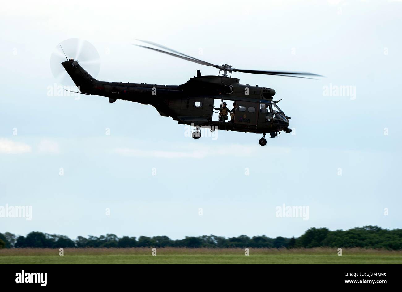 An RAF Puma takes off to return to base after aircraft from the Royal ...