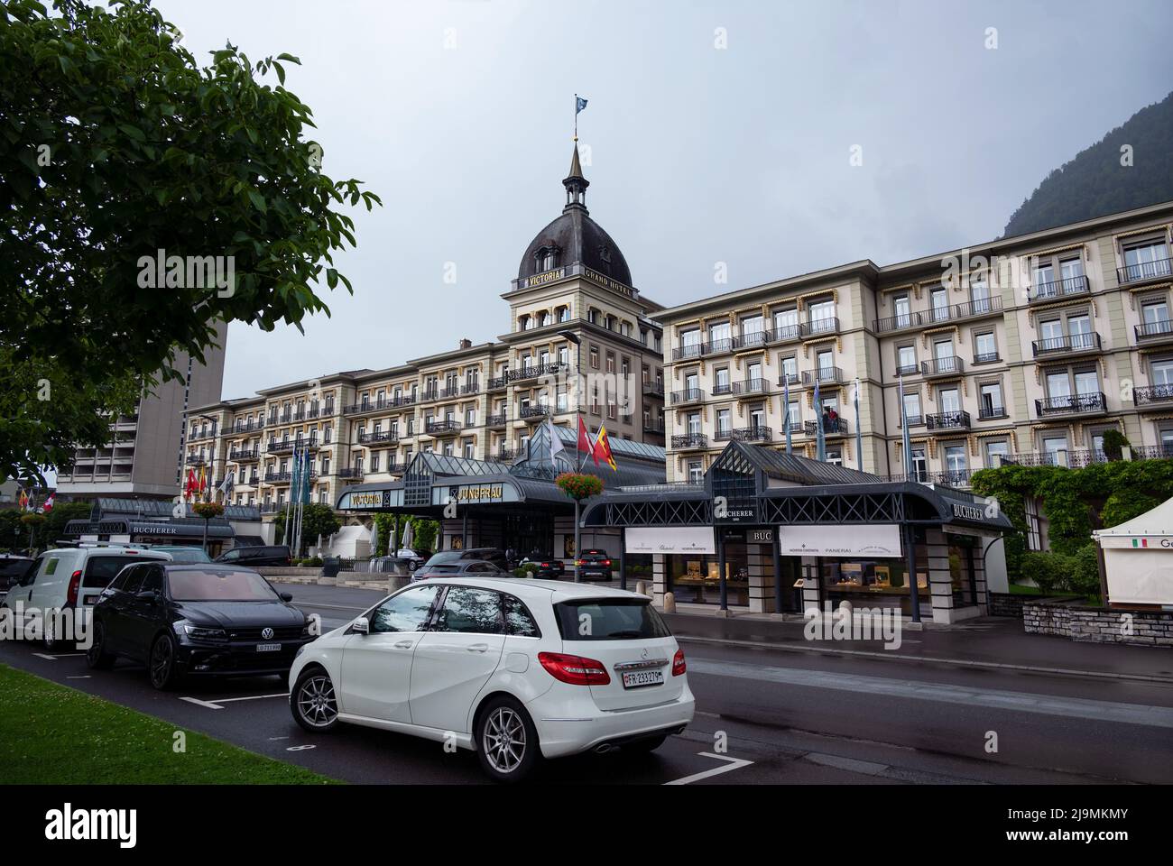 View of the Victoria Jungfrau Grand Hotel Spa, a luxury and historic ...