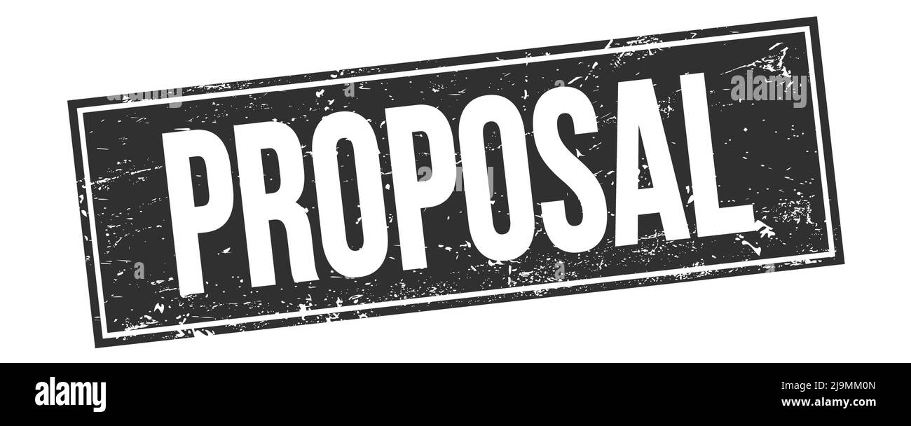 Proposal stamp Black and White Stock Photos & Images - Alamy
