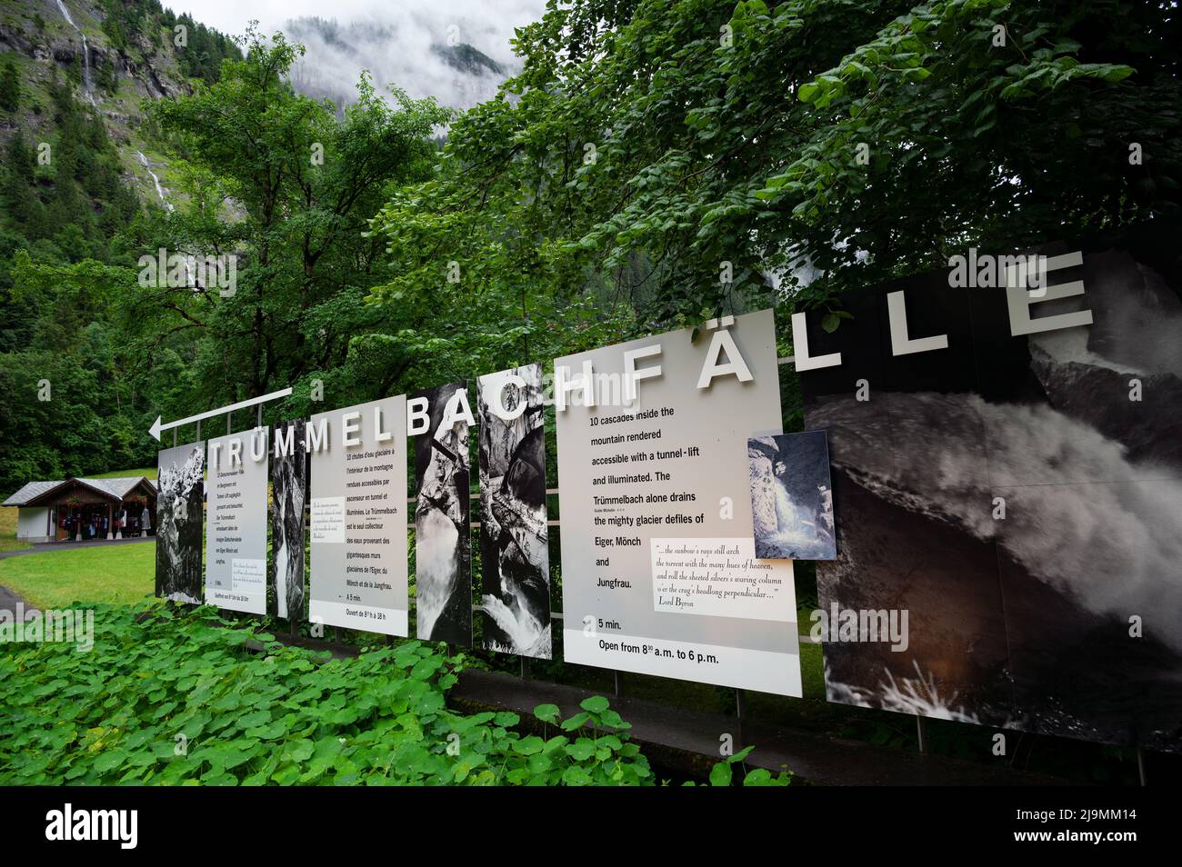 The entrance to the biggest glacier fed waterfall in Europe, inside a ...
