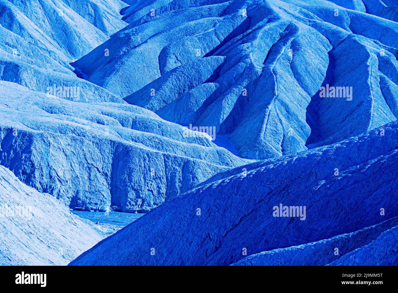 Blue Desert Ridges Stock Photo - Alamy
