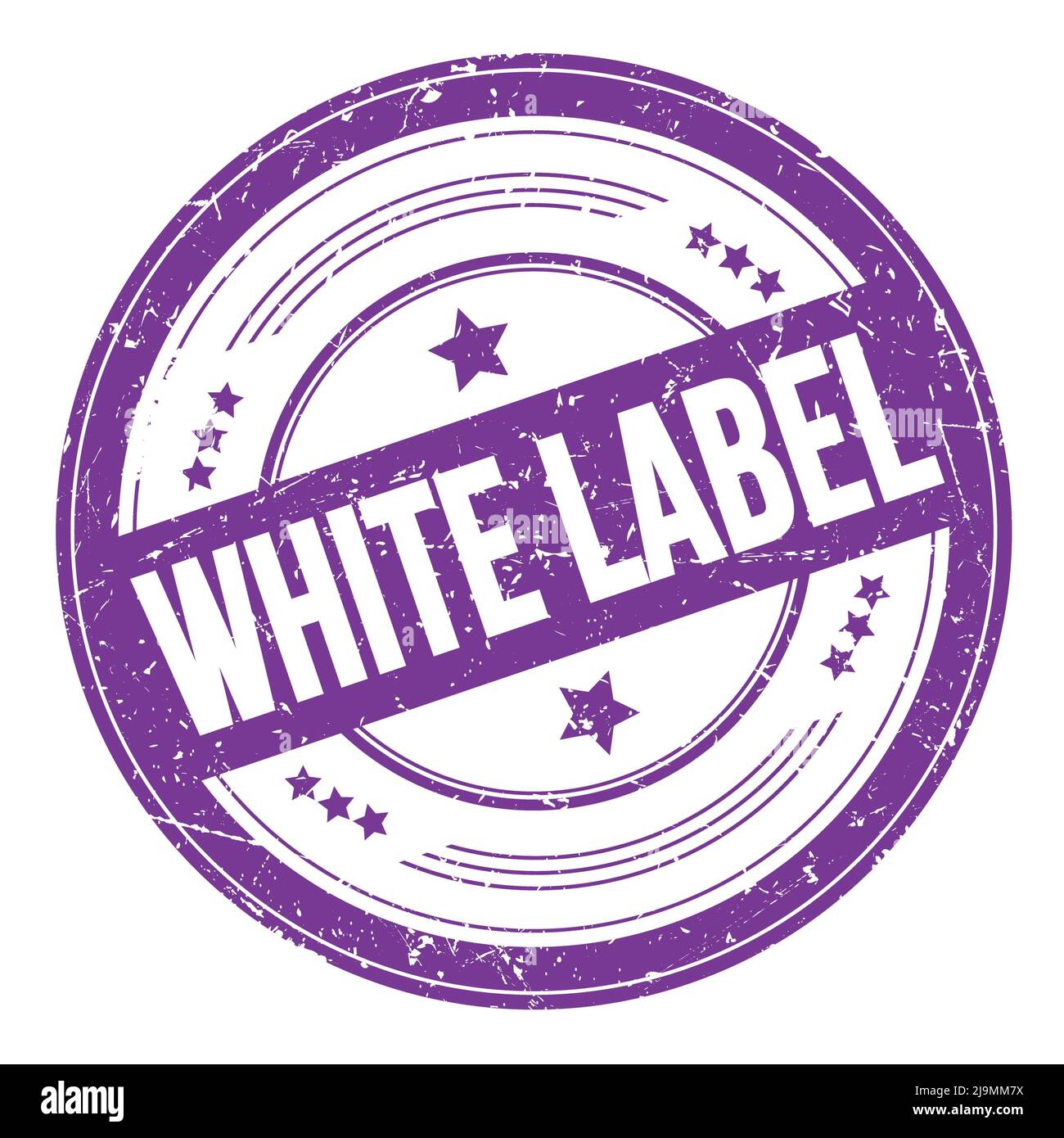 WHITE LABEL, words written on violet stamp sign Stock Photo - Alamy