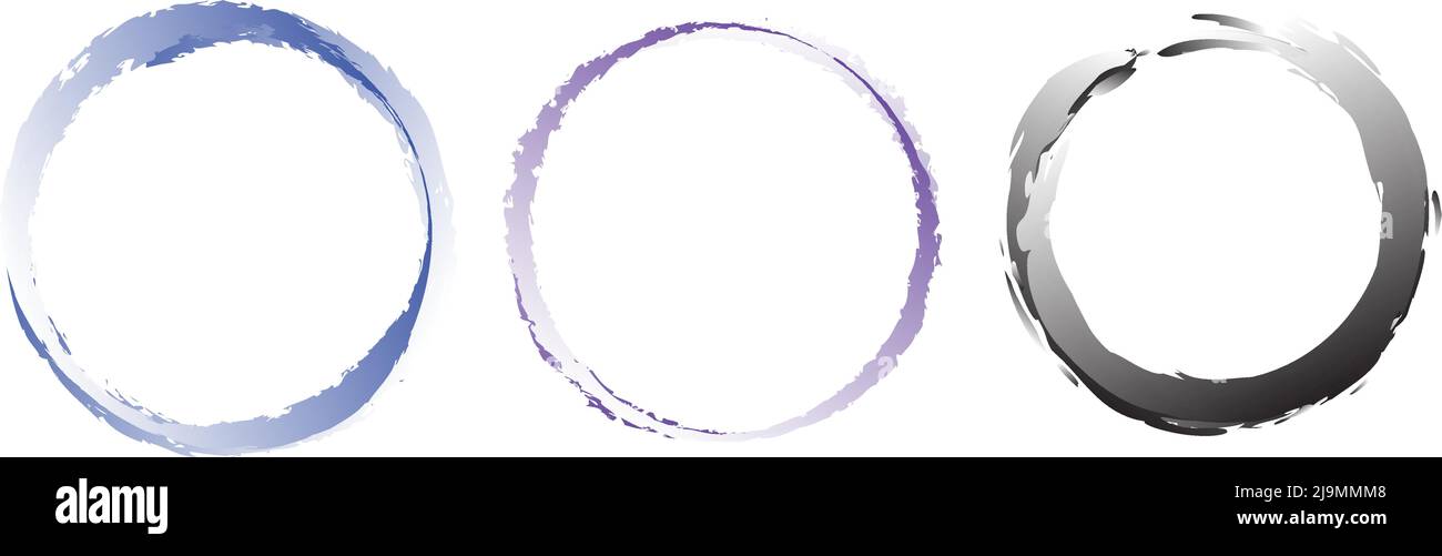 Grungy, textured circle element. Circular splatter shape. Stock vector ...