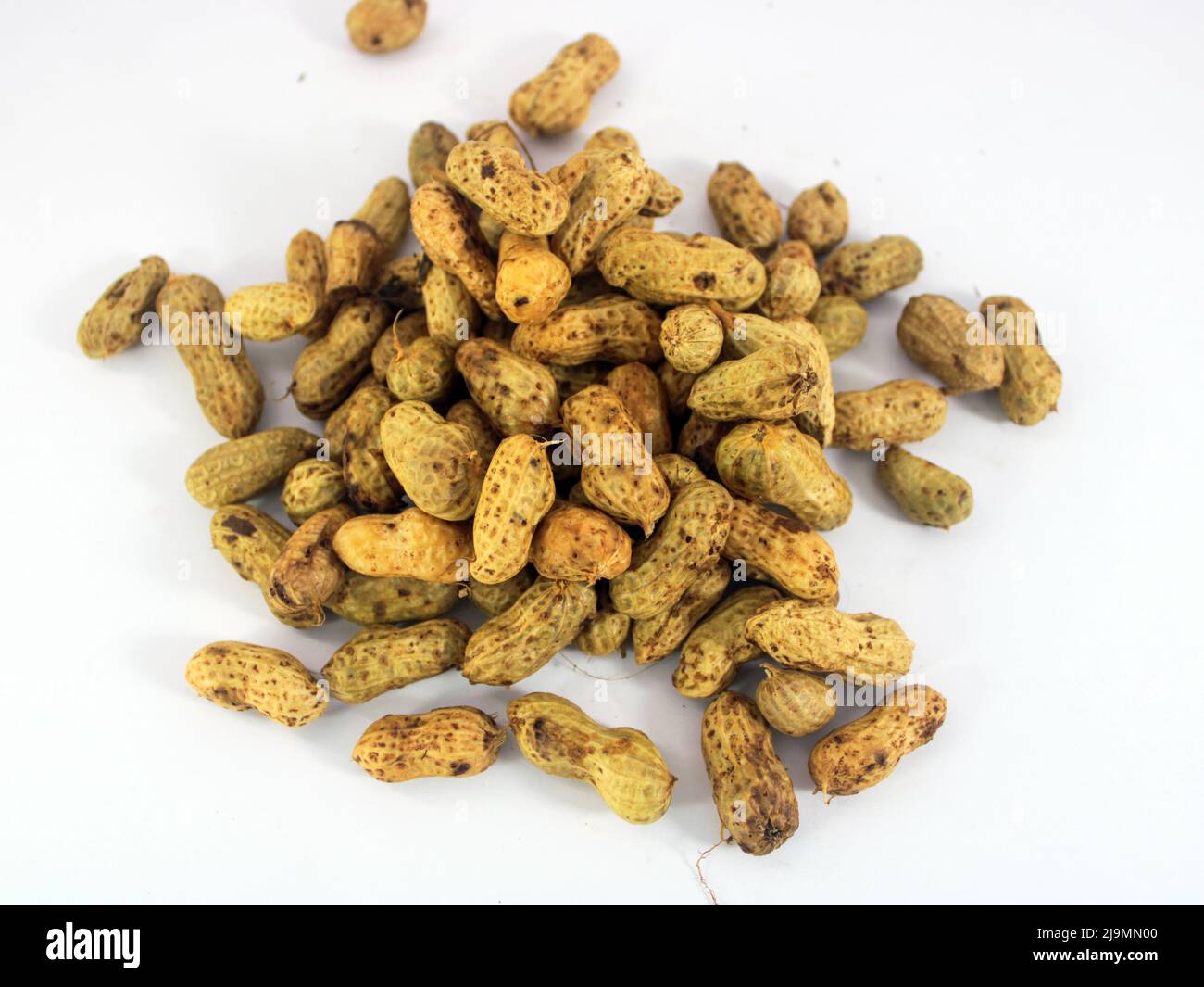 Organic peanuts in shell isolated on white background Stock Photo - Alamy