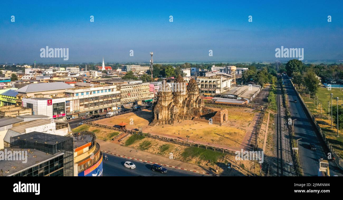 Aerial view pra prang sam hi-res stock photography and images - Alamy