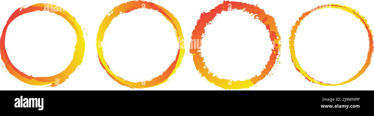 Grungy, textured circle element. Circular splatter shape. Stock vector ...