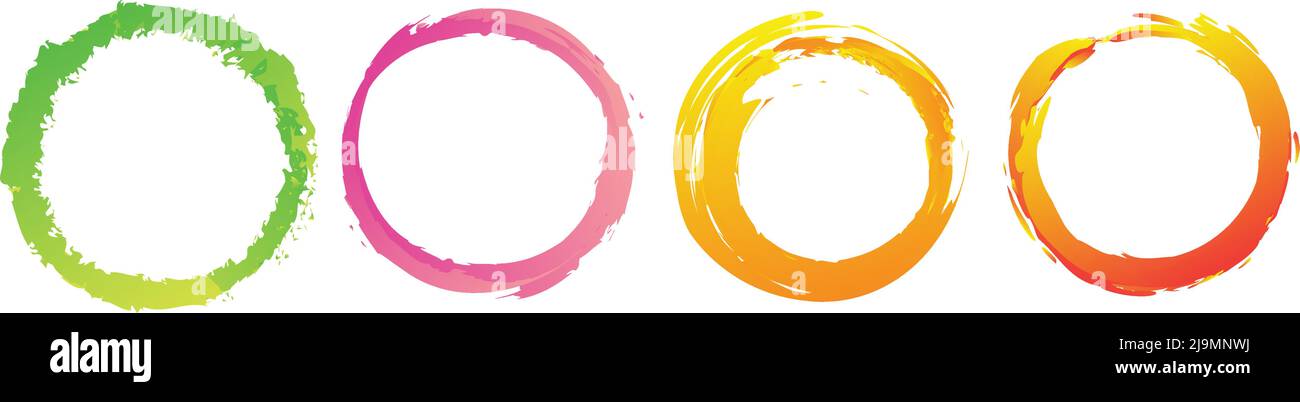 Grungy, textured circle element. Circular splatter shape. Stock vector ...