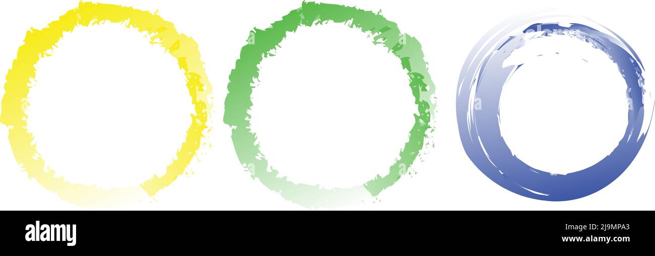 Grungy, textured circle element. Circular splatter shape. Stock vector ...