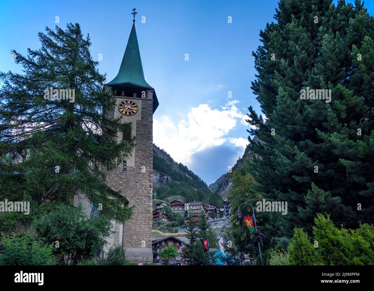 View of the St. Mauritius church one of the ancient Roman Catholic ...