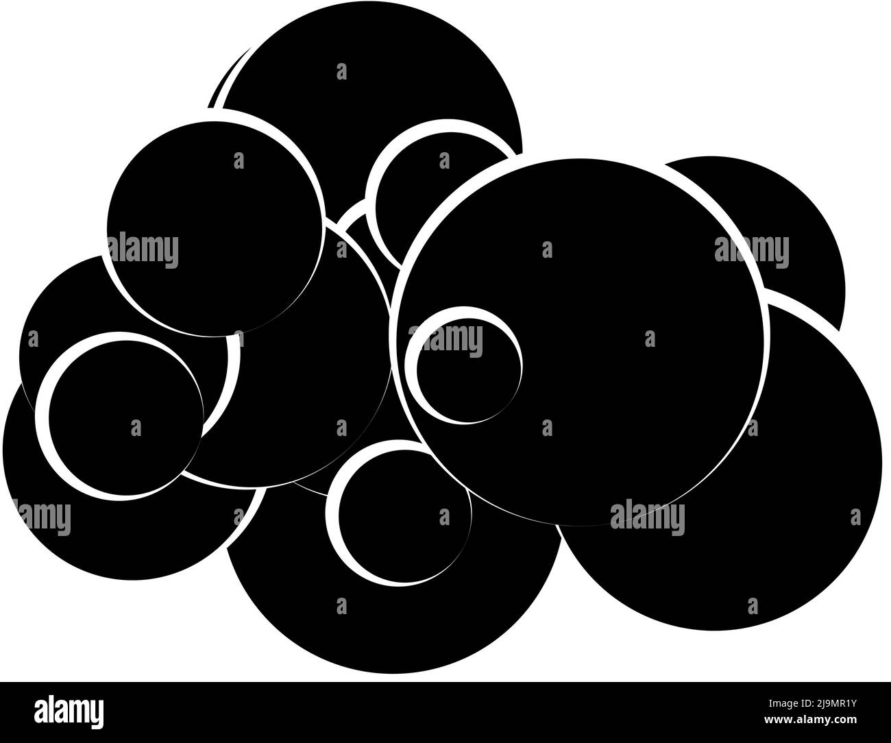 Random circles abstract geometric composition. Stock vector ...