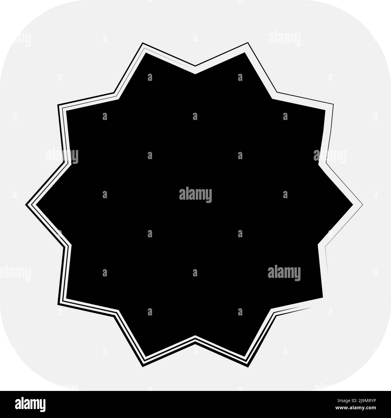 Starburst, sunburst star shape vector element. Stock vector ...