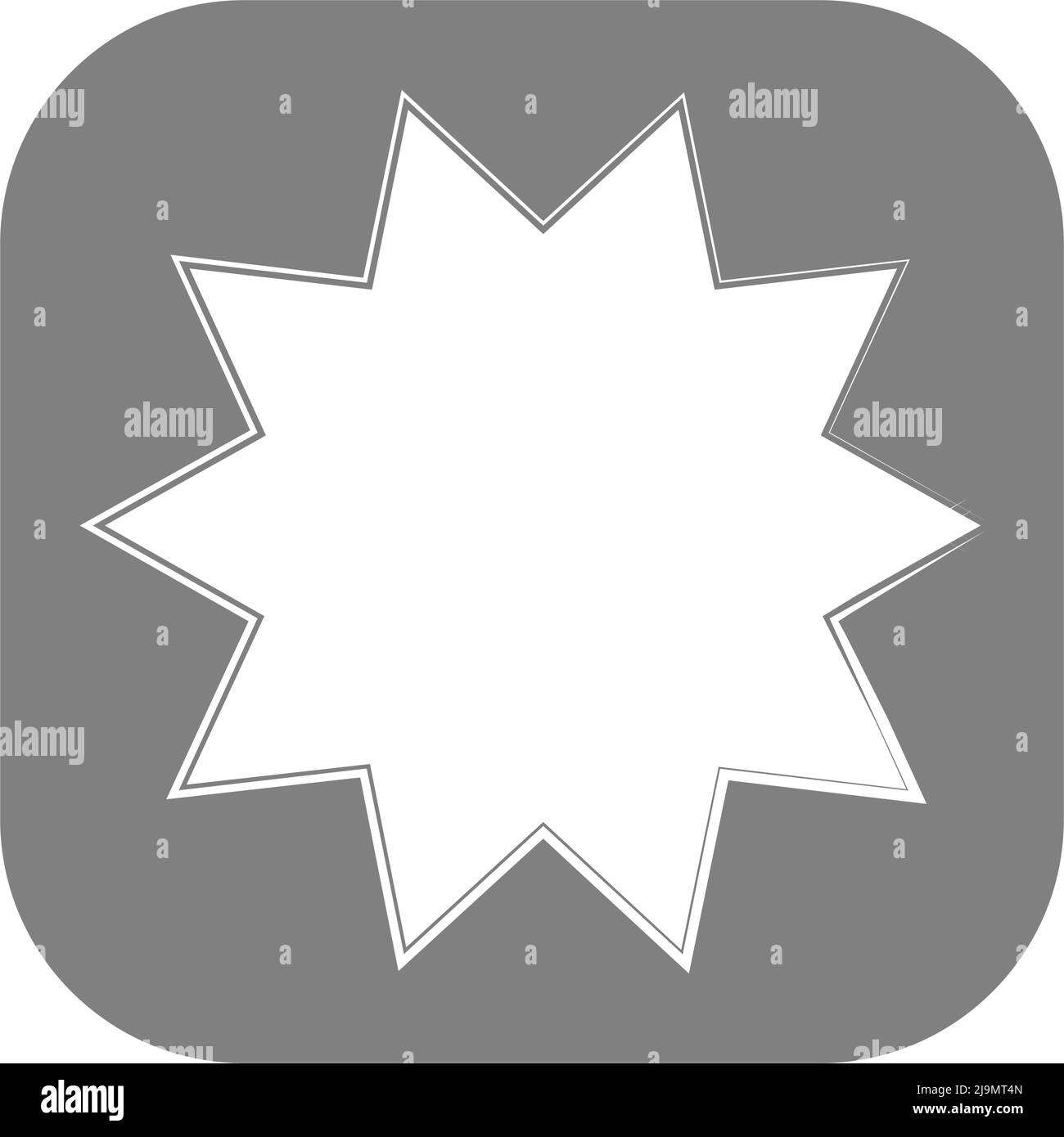 Starburst, sunburst star shape vector element. Stock vector ...