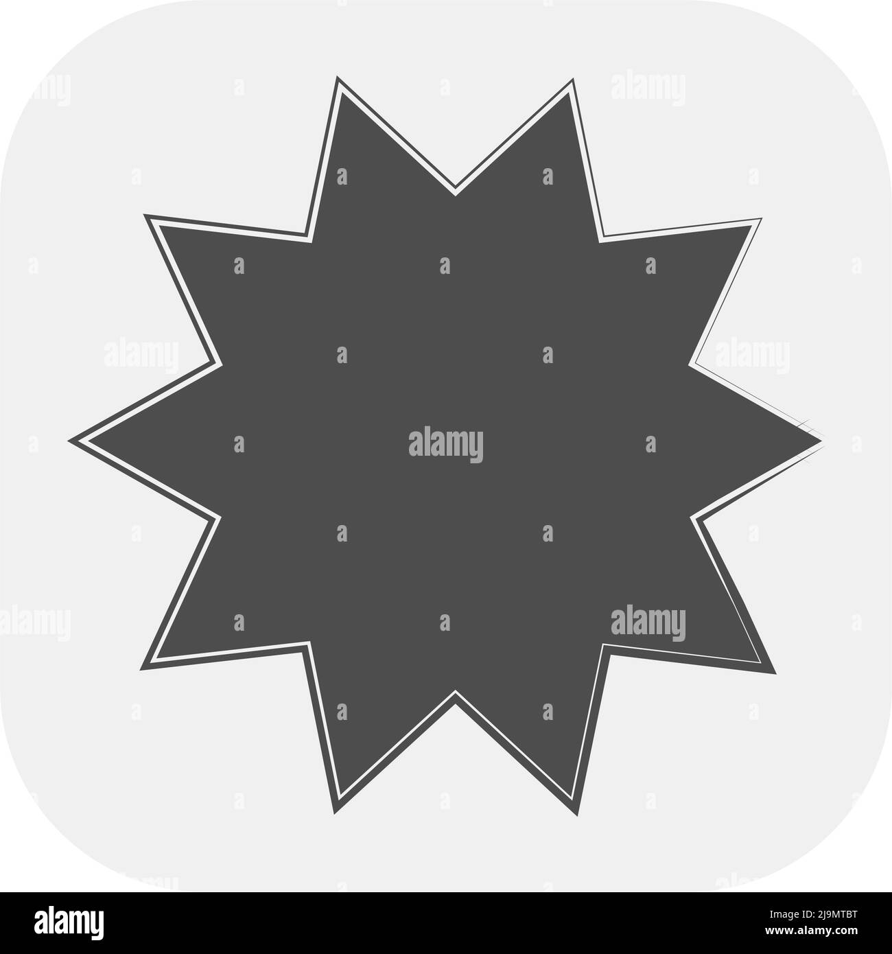 Starburst, sunburst star shape vector element. Stock vector ...