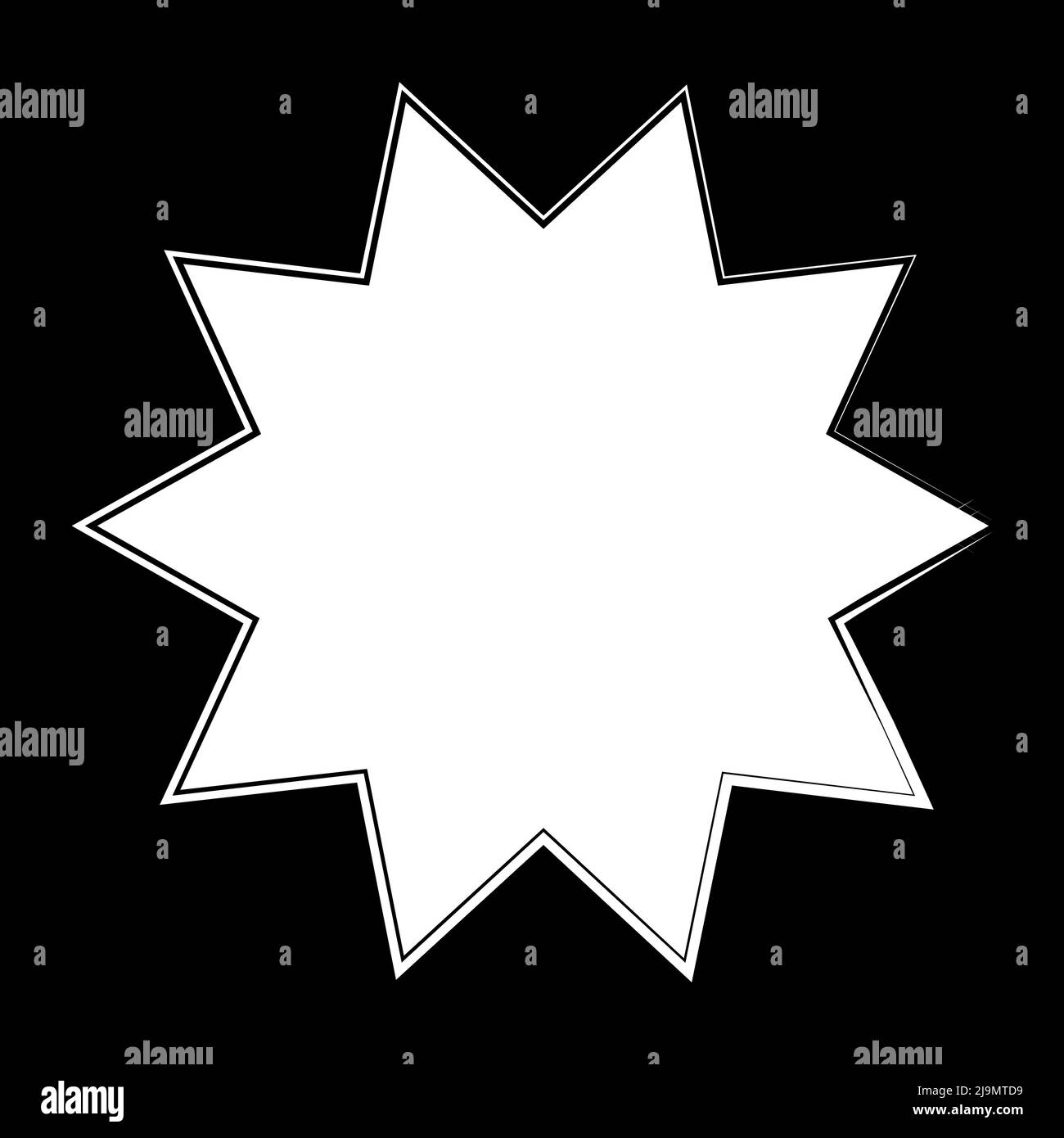 Starburst, sunburst star shape vector element. Stock vector ...