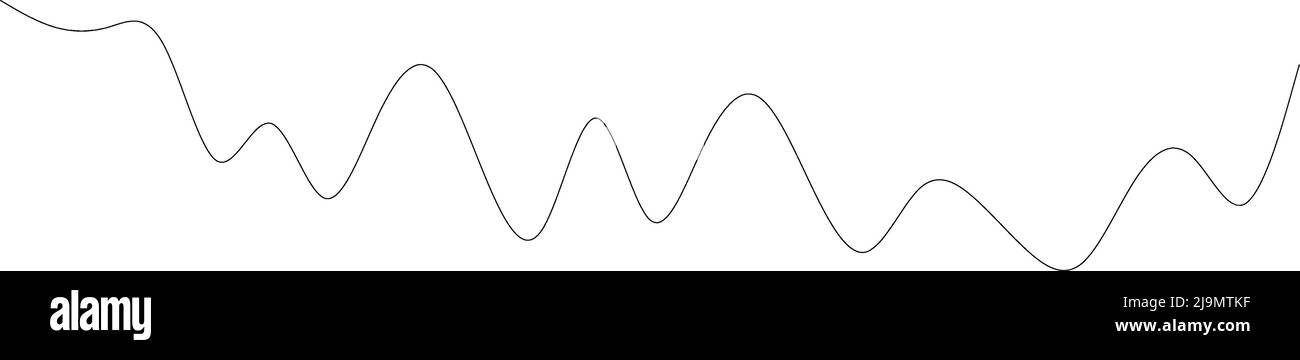 Wavy, zig-zag lines, stripes element. Stock vector illustration, clip ...