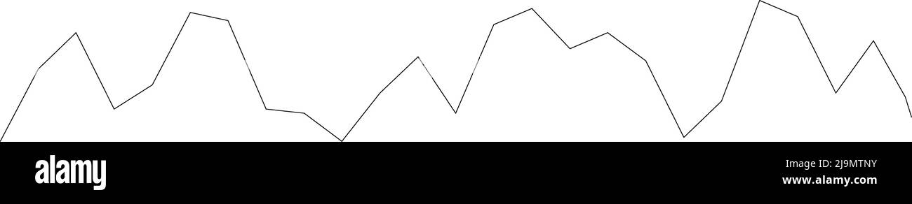 Wavy, zig-zag lines, stripes element. Stock vector illustration, clip ...