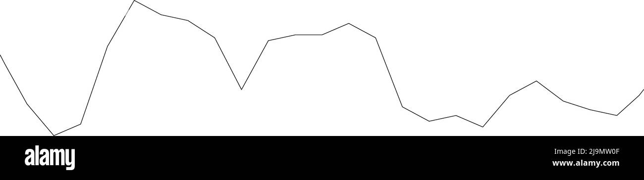 Wavy, zig-zag lines, stripes element. Stock vector illustration, clip ...