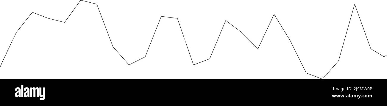 Wavy, zig-zag lines, stripes element. Stock vector illustration, clip ...