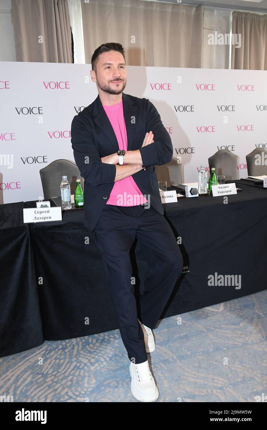 Moscow. The singer Sergey Lazarev on the presentation of change of a ...