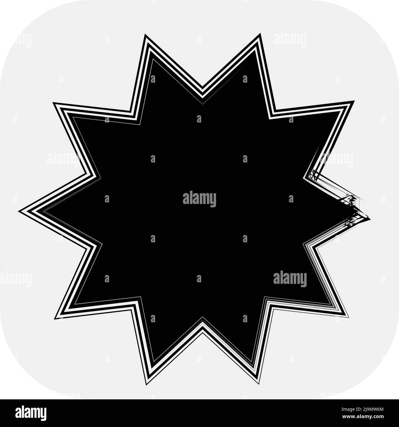 Starburst, sunburst star shape vector element. Stock vector ...