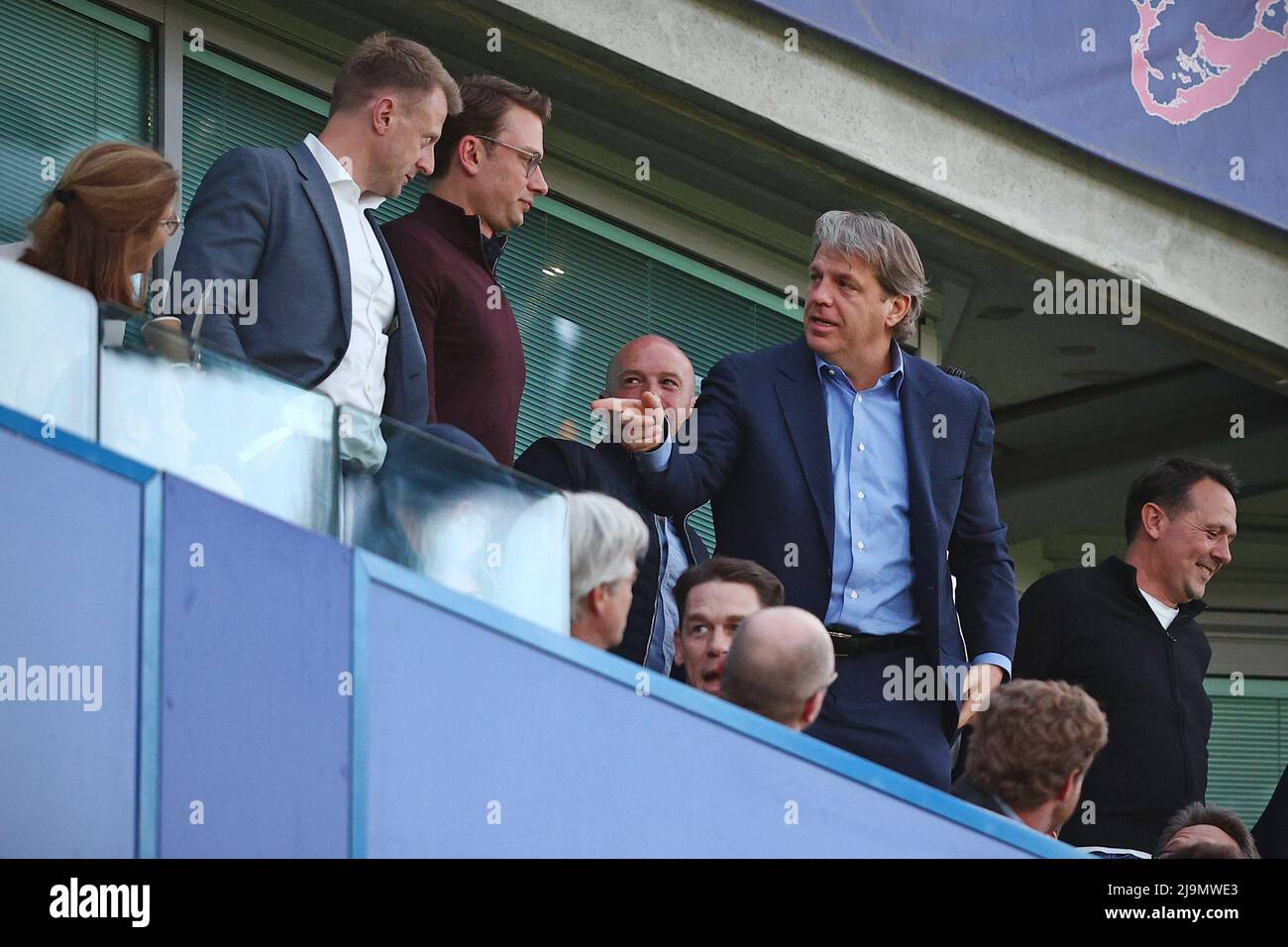 Todd Boehly at a Chelsea football match at Stamford Bridge in London ...
