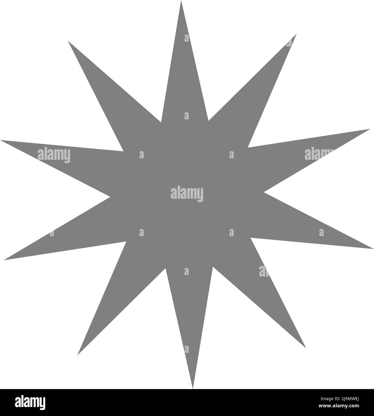 Starburst, sunburst star shape vector element. Stock vector ...