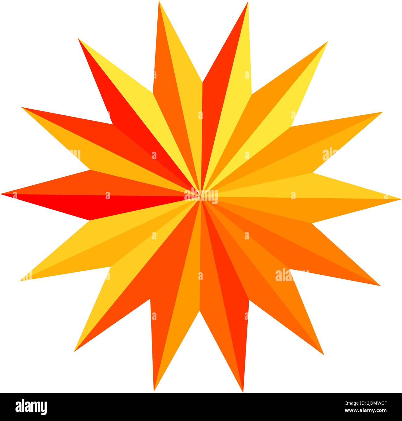 Orange Starburst Graphic