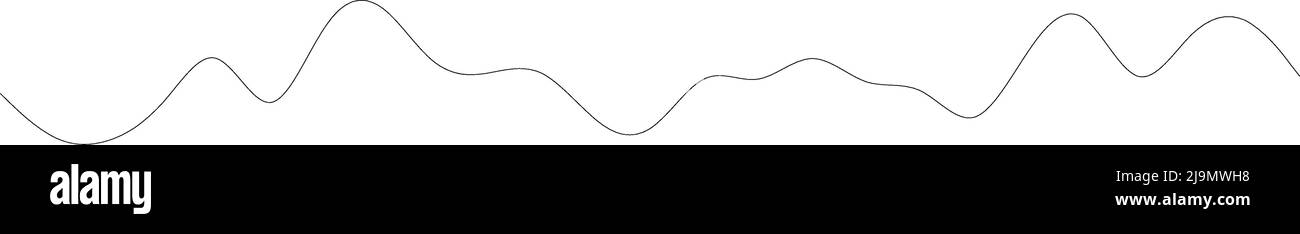 Wavy, zig-zag lines, stripes element. Stock vector illustration, clip ...