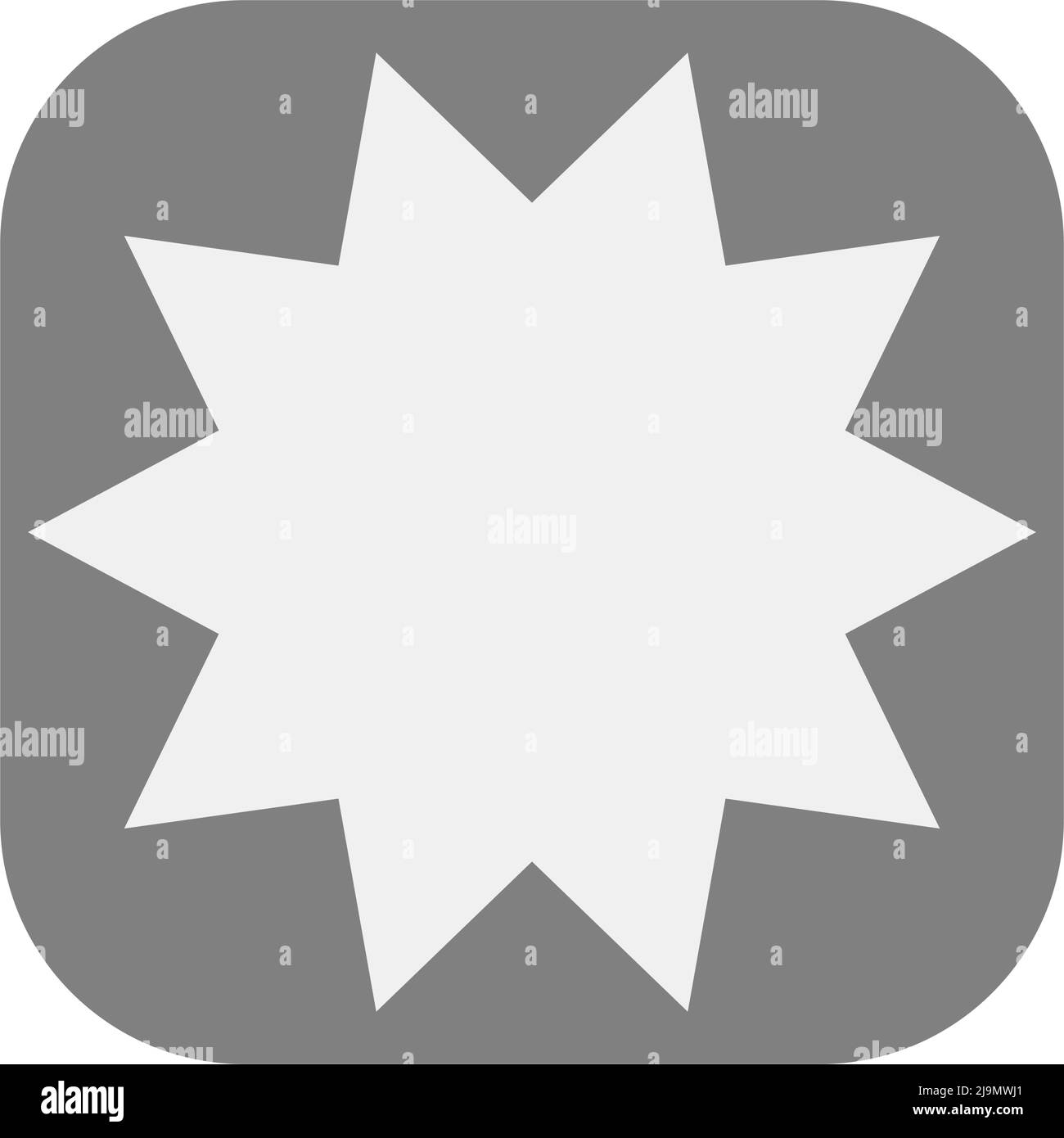 Starburst, sunburst star shape vector element. Stock vector ...