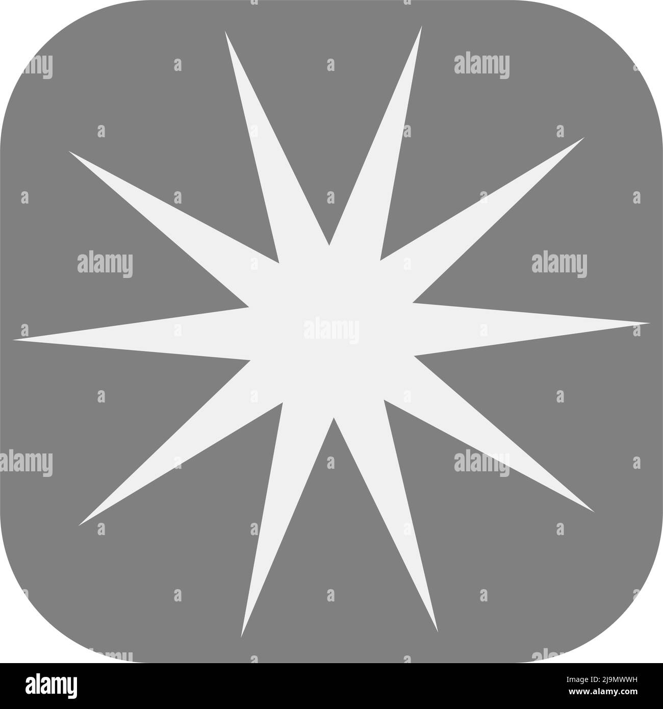 Starburst, sunburst star shape vector element. Stock vector ...