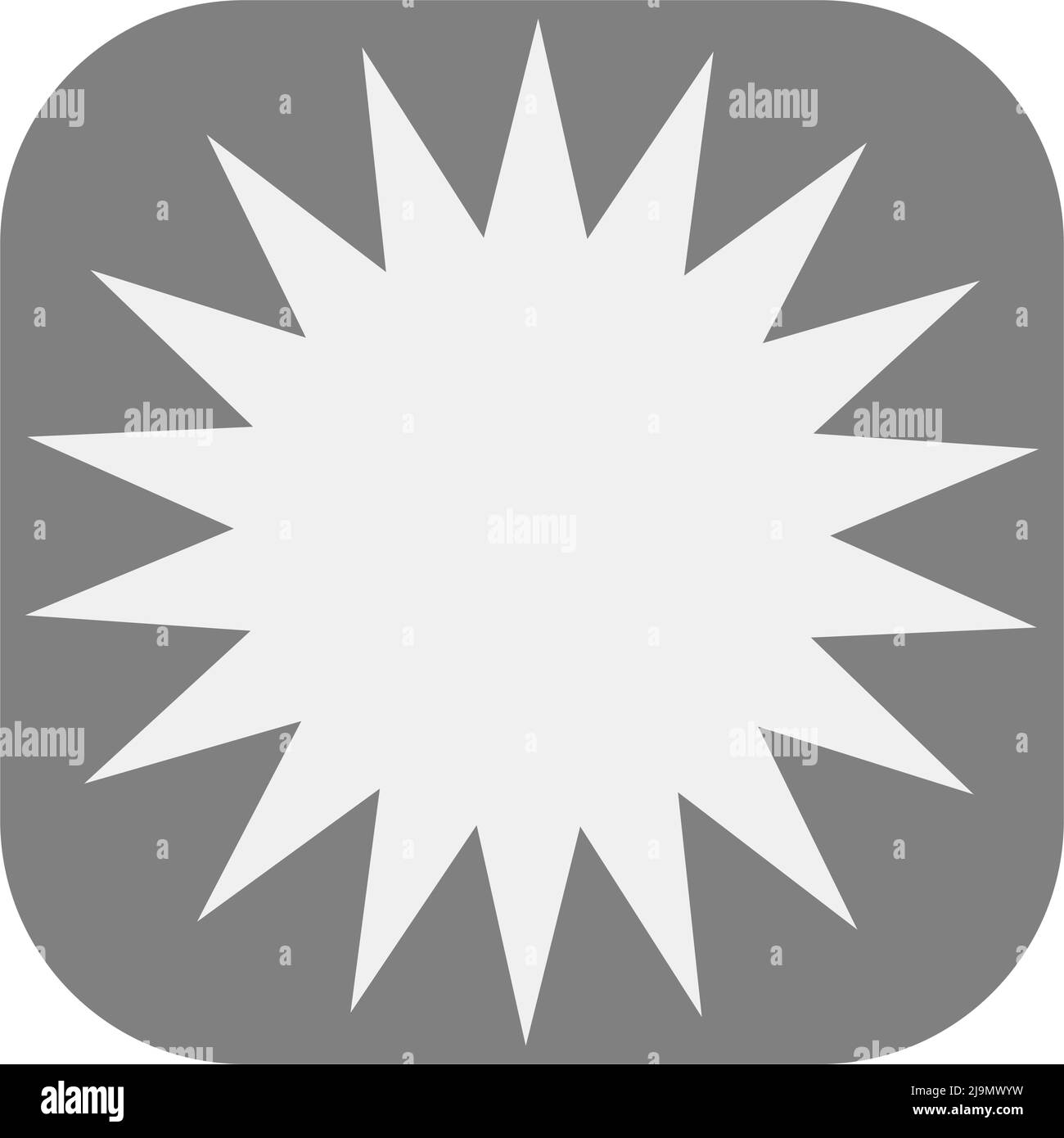 Starburst, sunburst star shape vector element. Stock vector ...