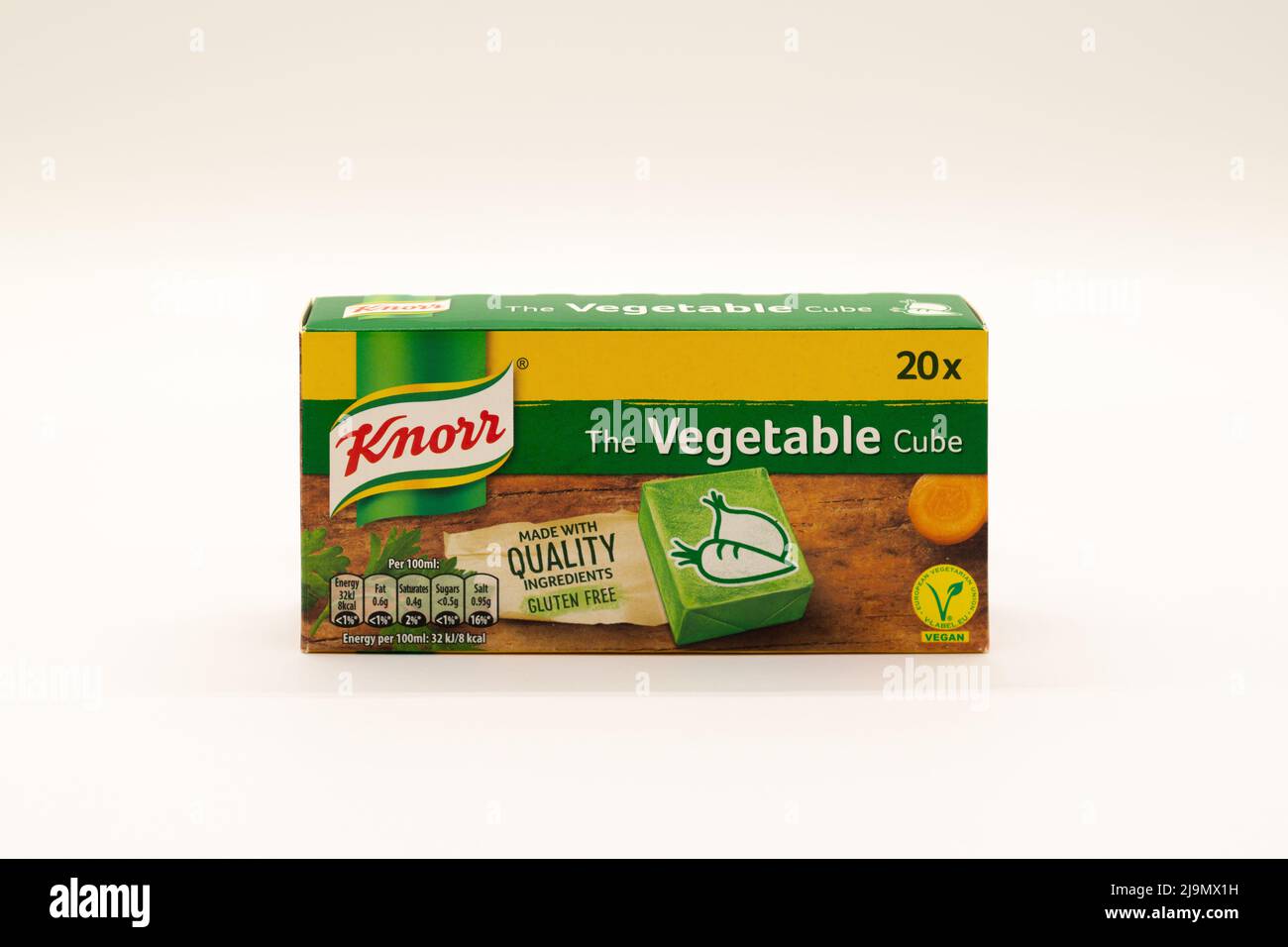 Irvine, Scotland, UK - May 18, 2022: Knorr vegetable stock cubes in a ...