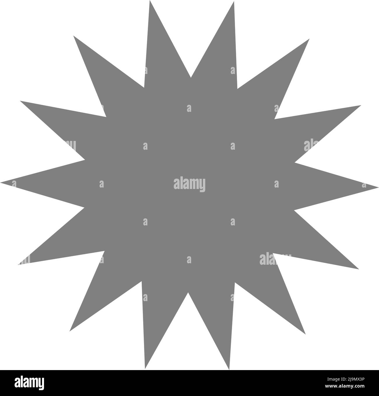 Starburst, sunburst star shape vector element. Stock vector ...