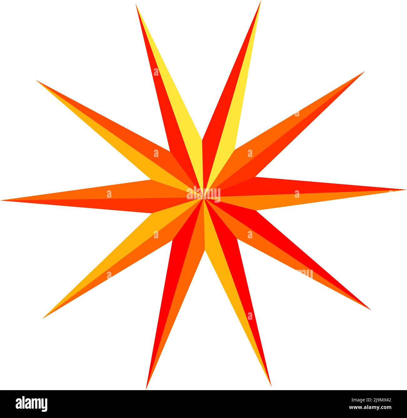 Starburst, sunburst star shape vector element. Stock vector ...