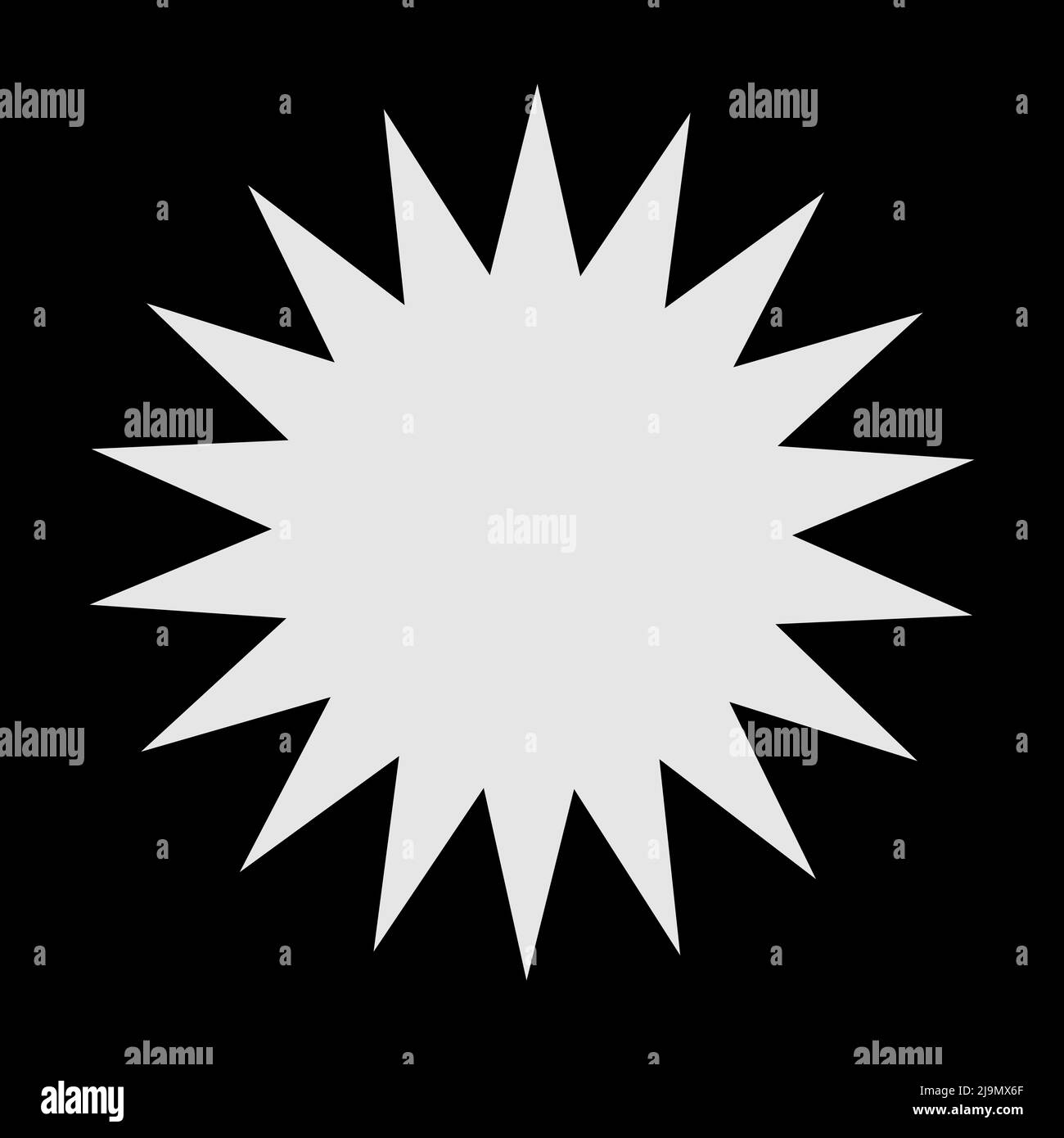 Starburst, sunburst star shape vector element. Stock vector ...