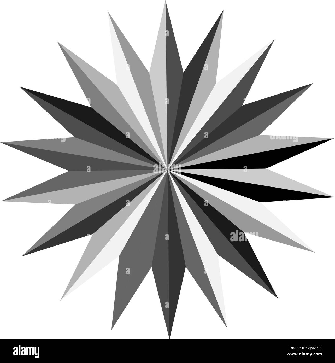 Starburst, sunburst star shape vector element. Stock vector ...