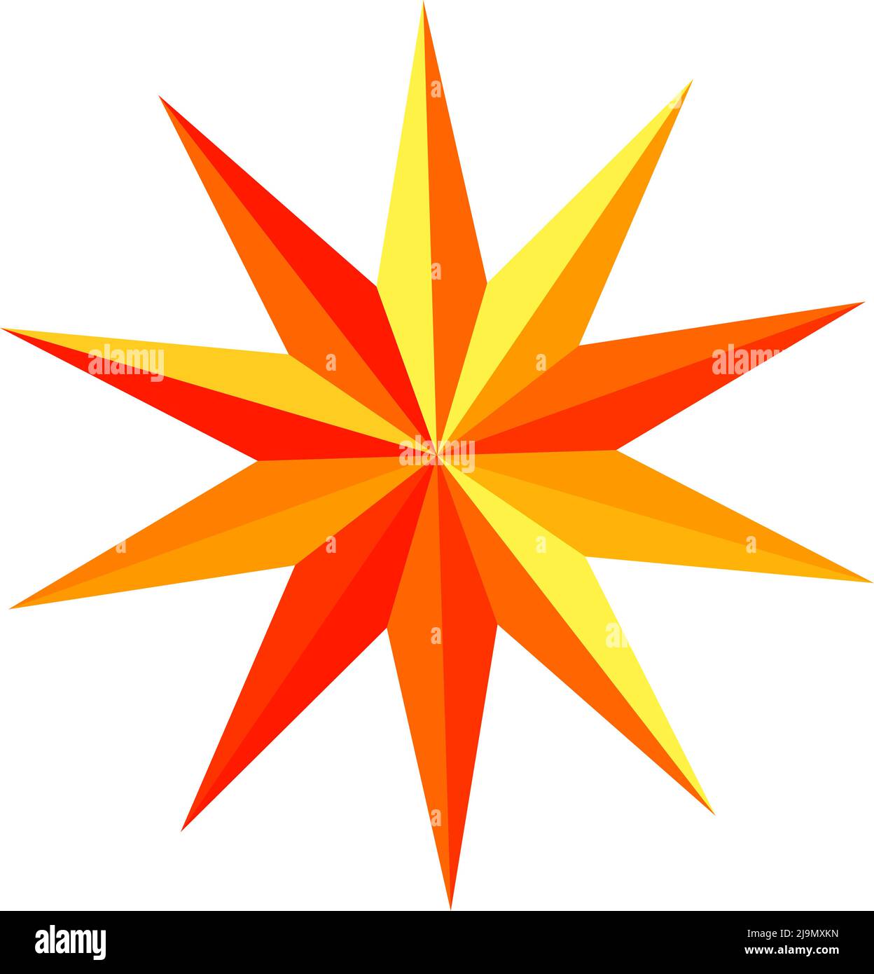 Starburst, sunburst star shape vector element. Stock vector ...