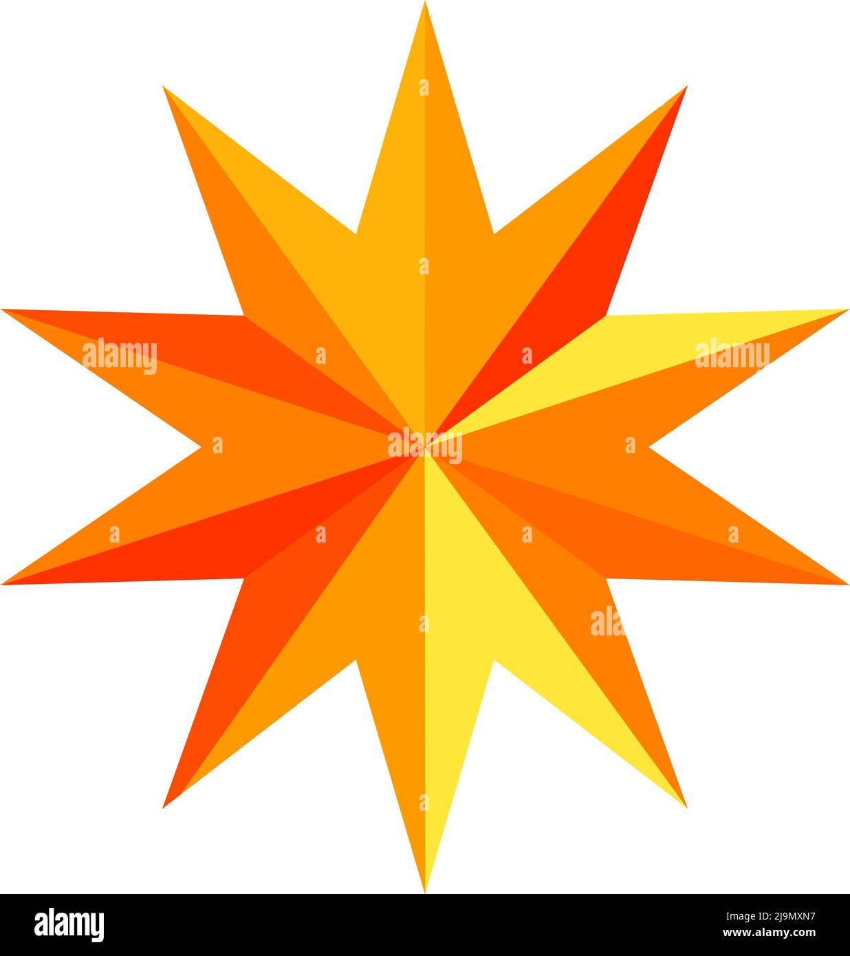 Starburst, sunburst star shape vector element. Stock vector ...
