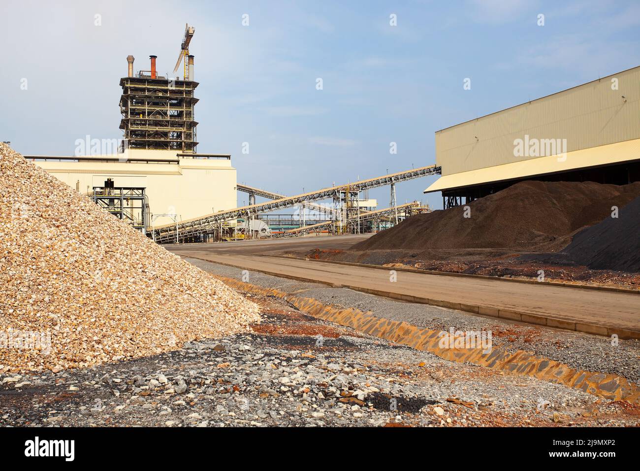Heaps of Ore: The Colors of Copper Extraction Stock Photo - Alamy