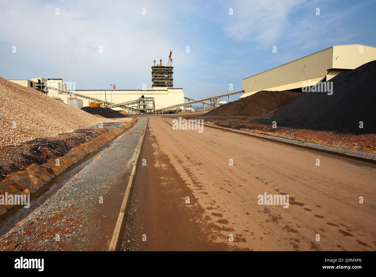 Heaps of Ore: The Colors of Copper Extraction Stock Photo - Alamy